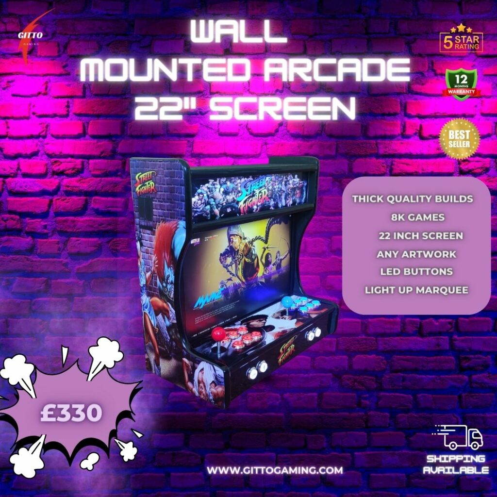 Wall Mounted Arcade - Gitto Gaming
